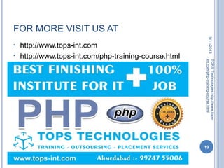 GTU PHP Project Training Guidelines | PPT