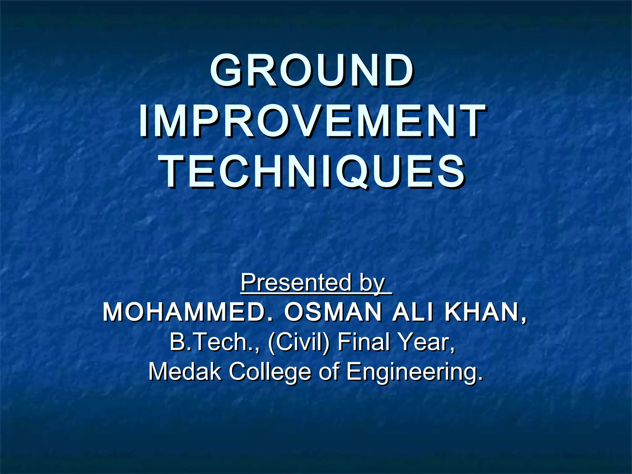 07 101+ ground improvement techniques | PPT
