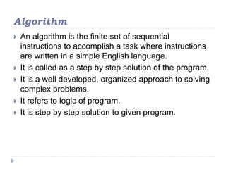 flowchart & algorithms | PPT