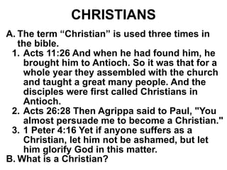 as christians, we are... | PPTX