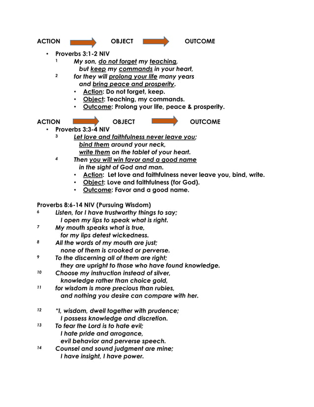 07-12-20, Proverbs 8;6-21, Pursuing Wisdom | PDF