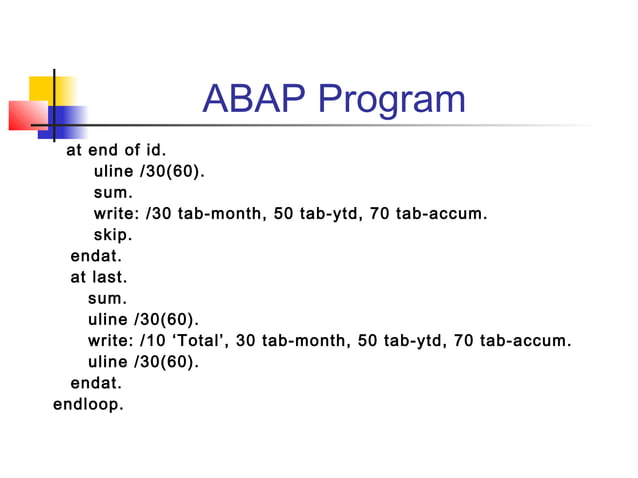 07.advanced abap | PPT