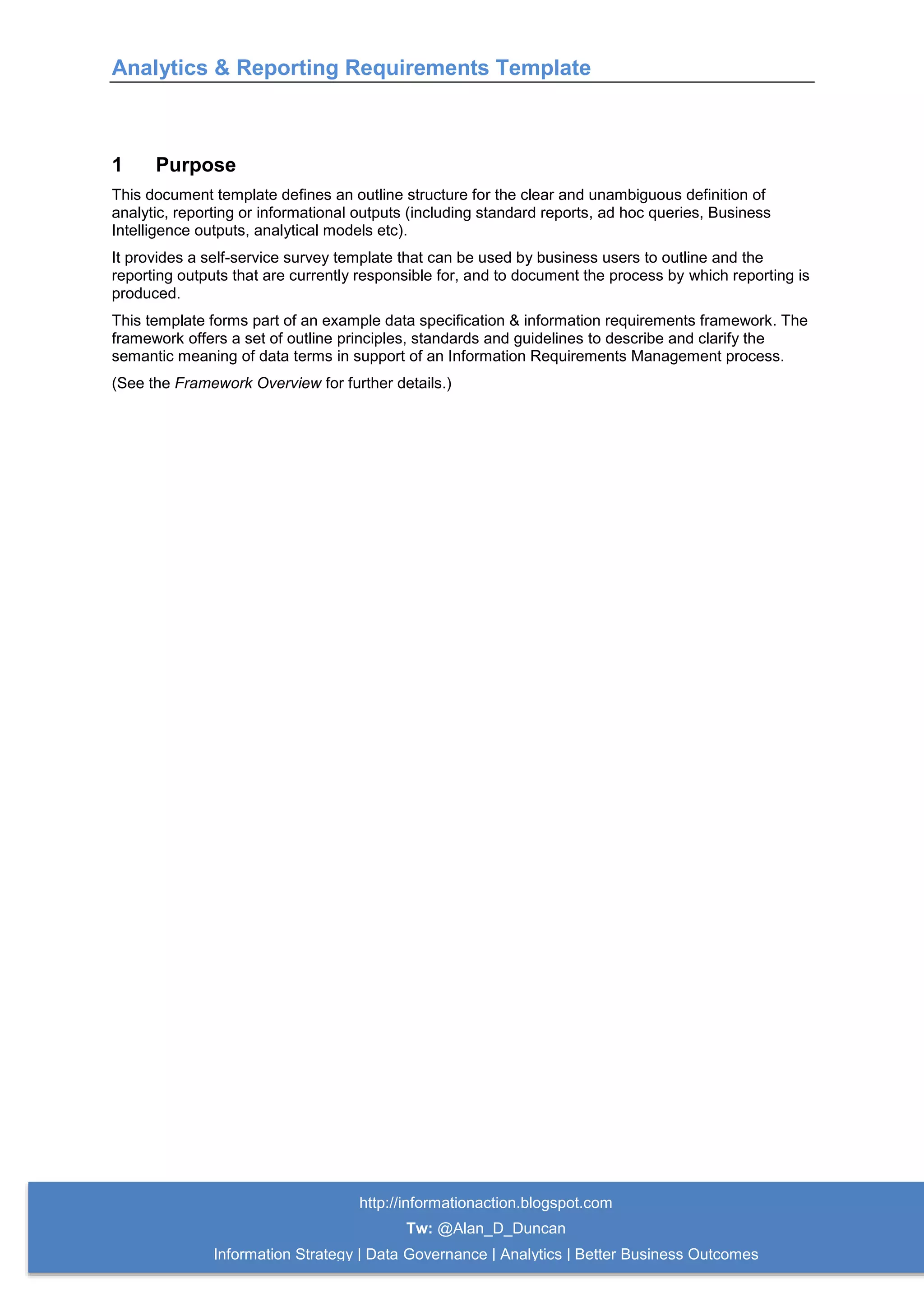 07. Analytics & Reporting Requirements Template | DOCX