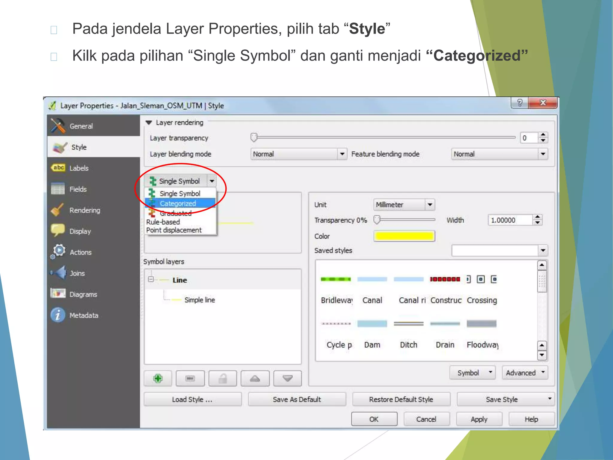 07 Simbologi Menggunakan QGIS 2.4 | PPTX