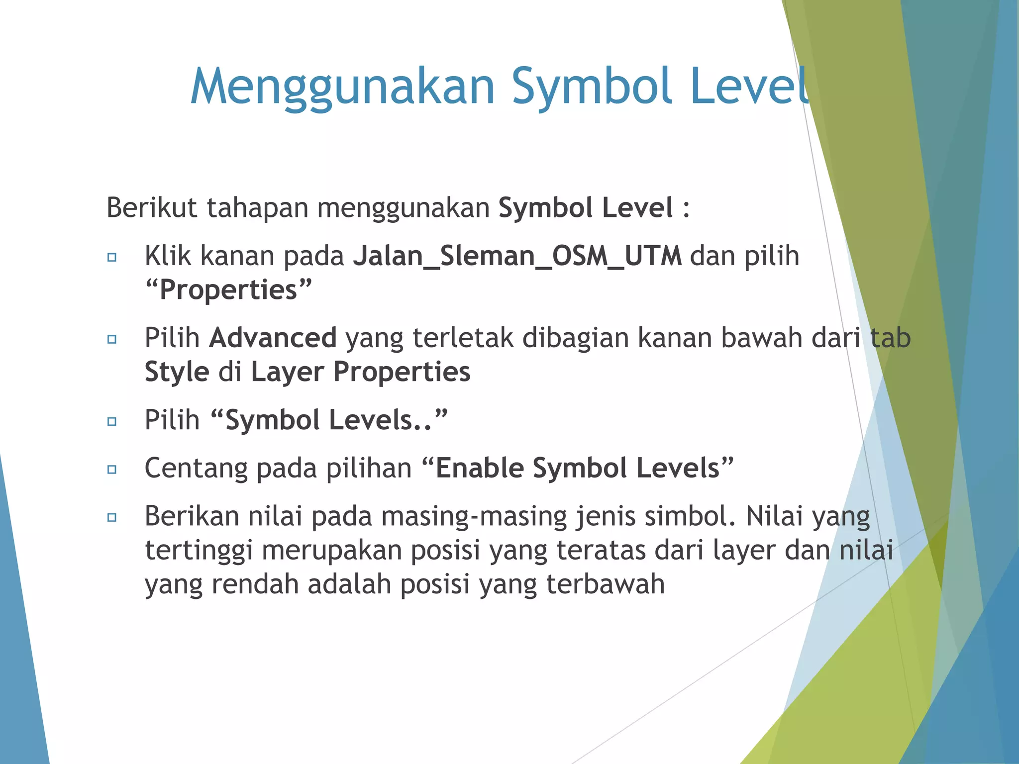 07 Simbologi Menggunakan QGIS 2.4 | PPTX