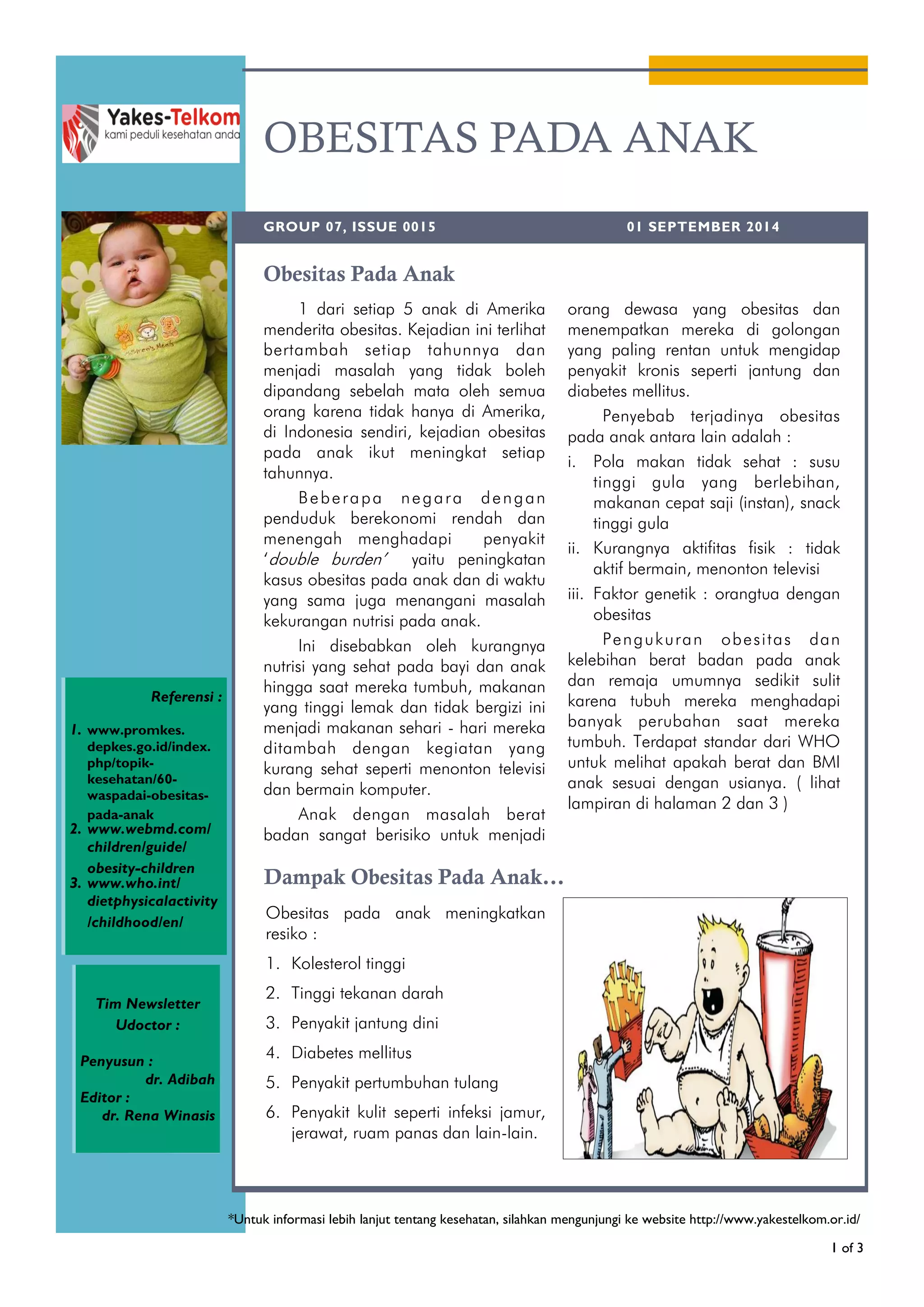 Obesitas pada anak | PDF