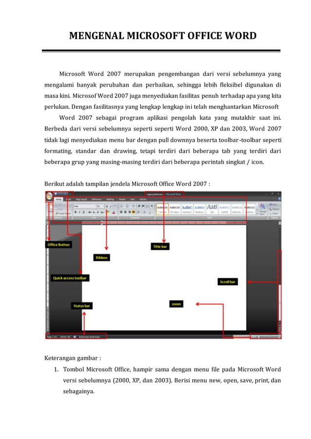07. mengenal microsoft office word 2007 | PDF