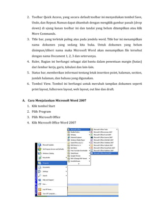 07. mengenal microsoft office word 2007 | PDF