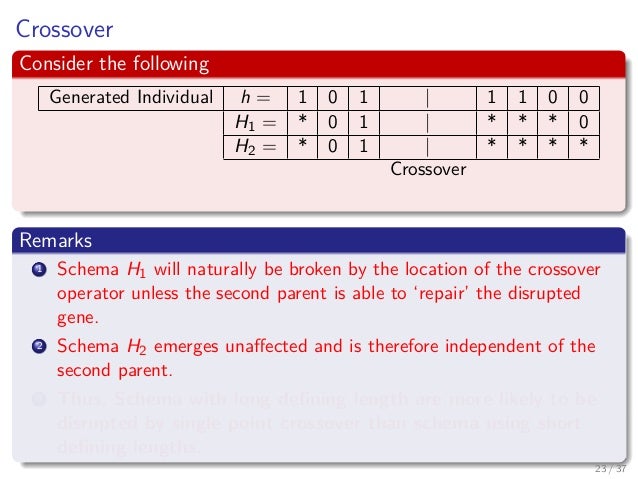 07.2 Holland's Genetic Algorithms Schema Theorem