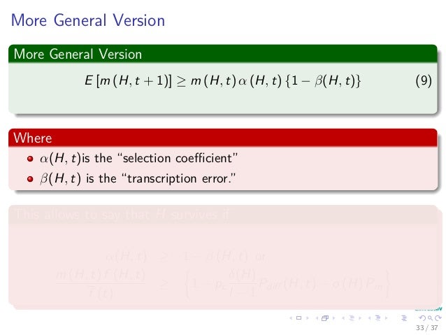 07.2 Holland's Genetic Algorithms Schema Theorem