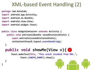 07.1. Android Even Handling | PPTX