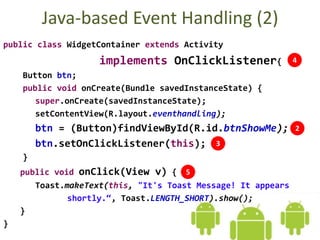 07.1. Android Even Handling | PPTX
