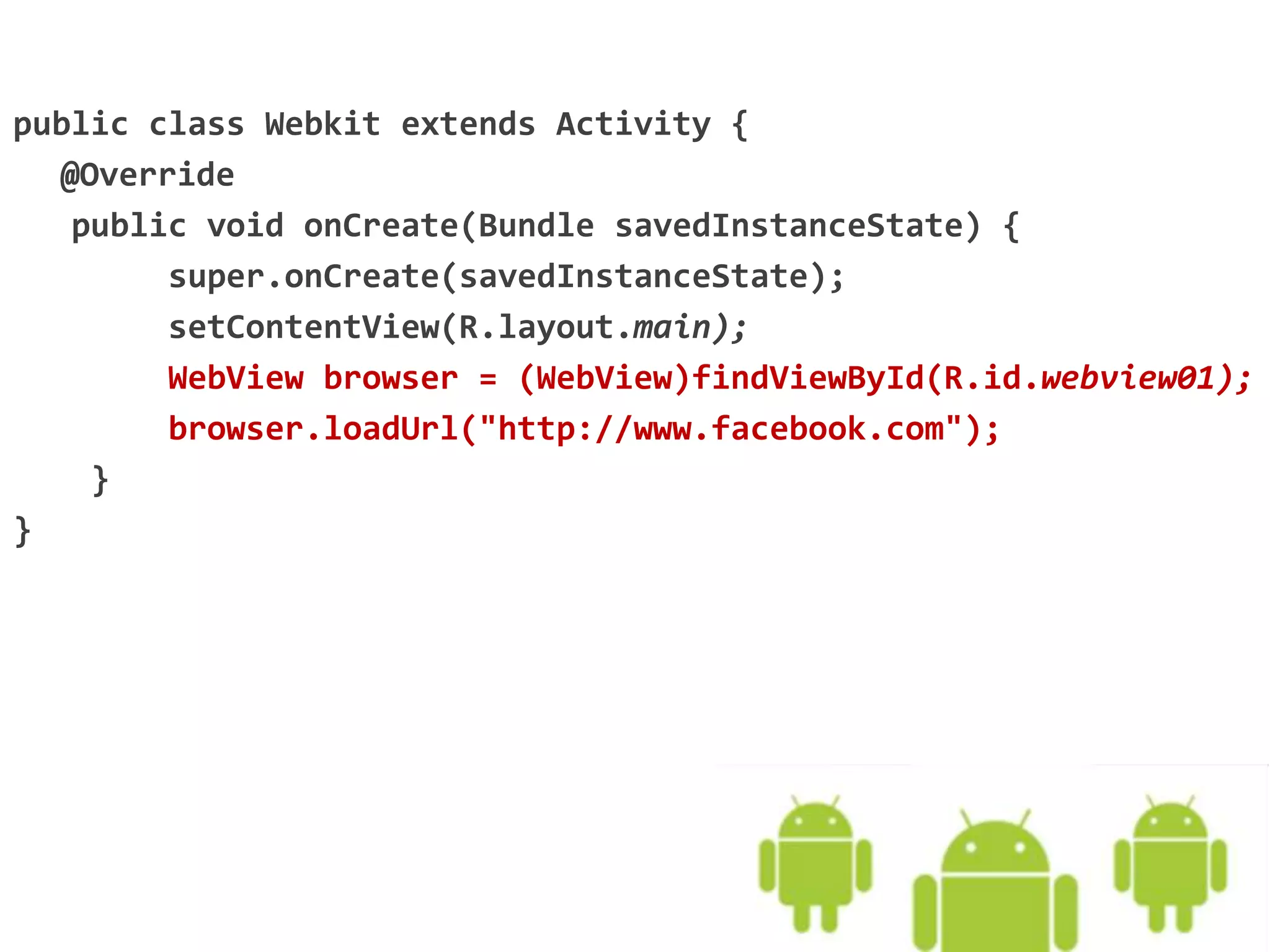 07.4. Android Basic Simple Browser (WebView) | PPT
