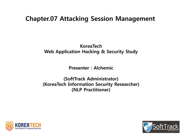 Attacking Session Management | PPT