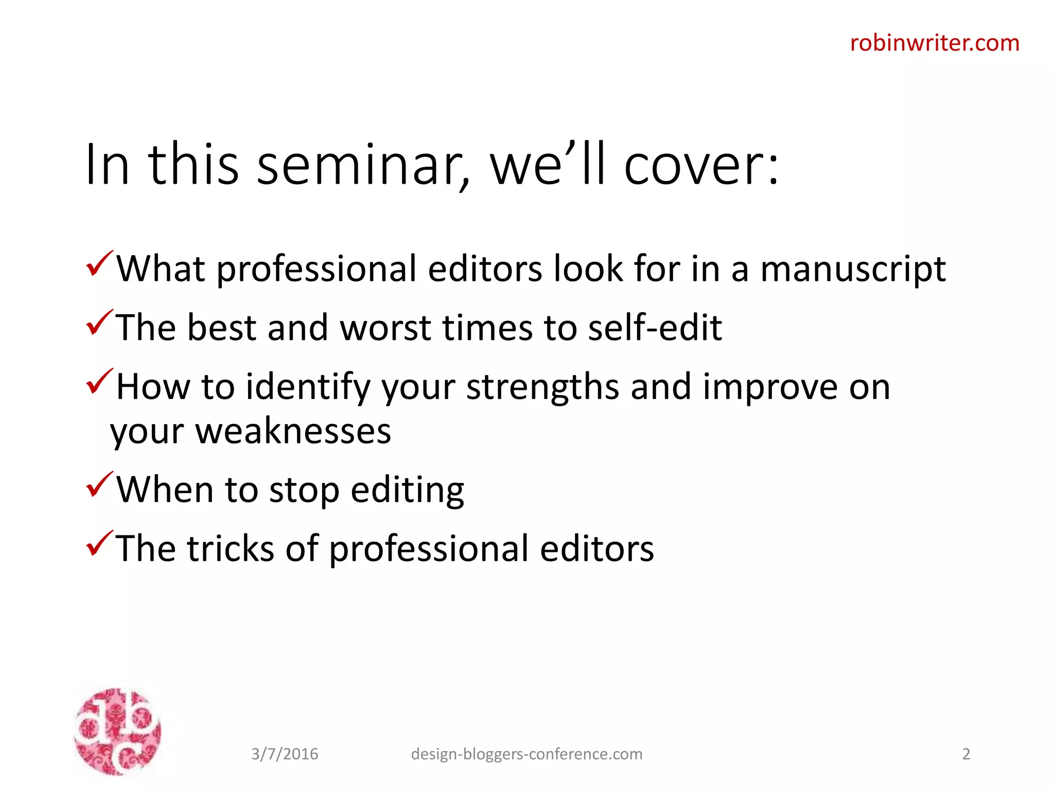 Think Like an Editor: Turn Good Design Blogs, Articles, and Books Great ...