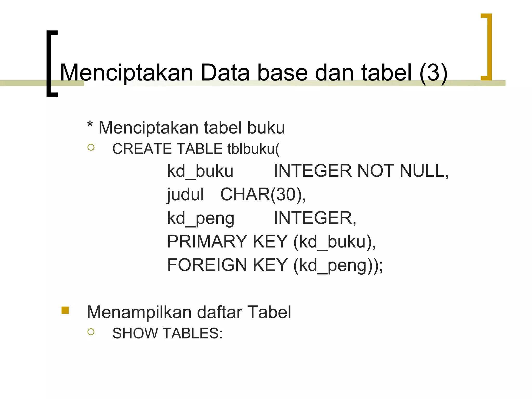 Pengantar SQL | PPT