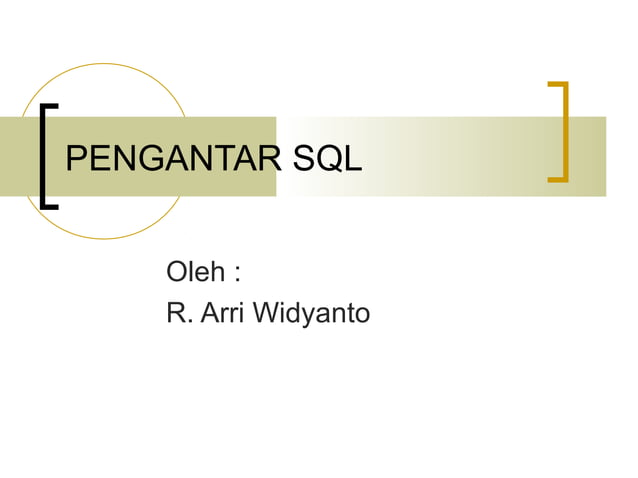 Pengantar SQL | PPT