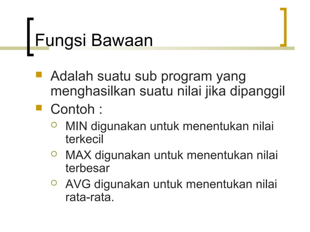 Pengantar SQL | PPT