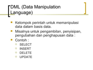 Pengantar SQL | PPT