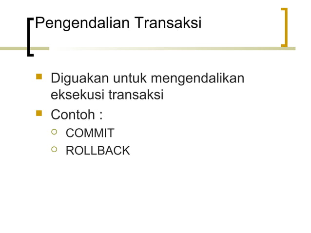Pengantar SQL | PPT