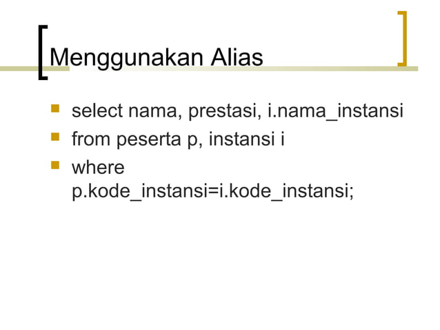 Pengantar SQL | PPT