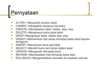 Pengantar SQL | PPT