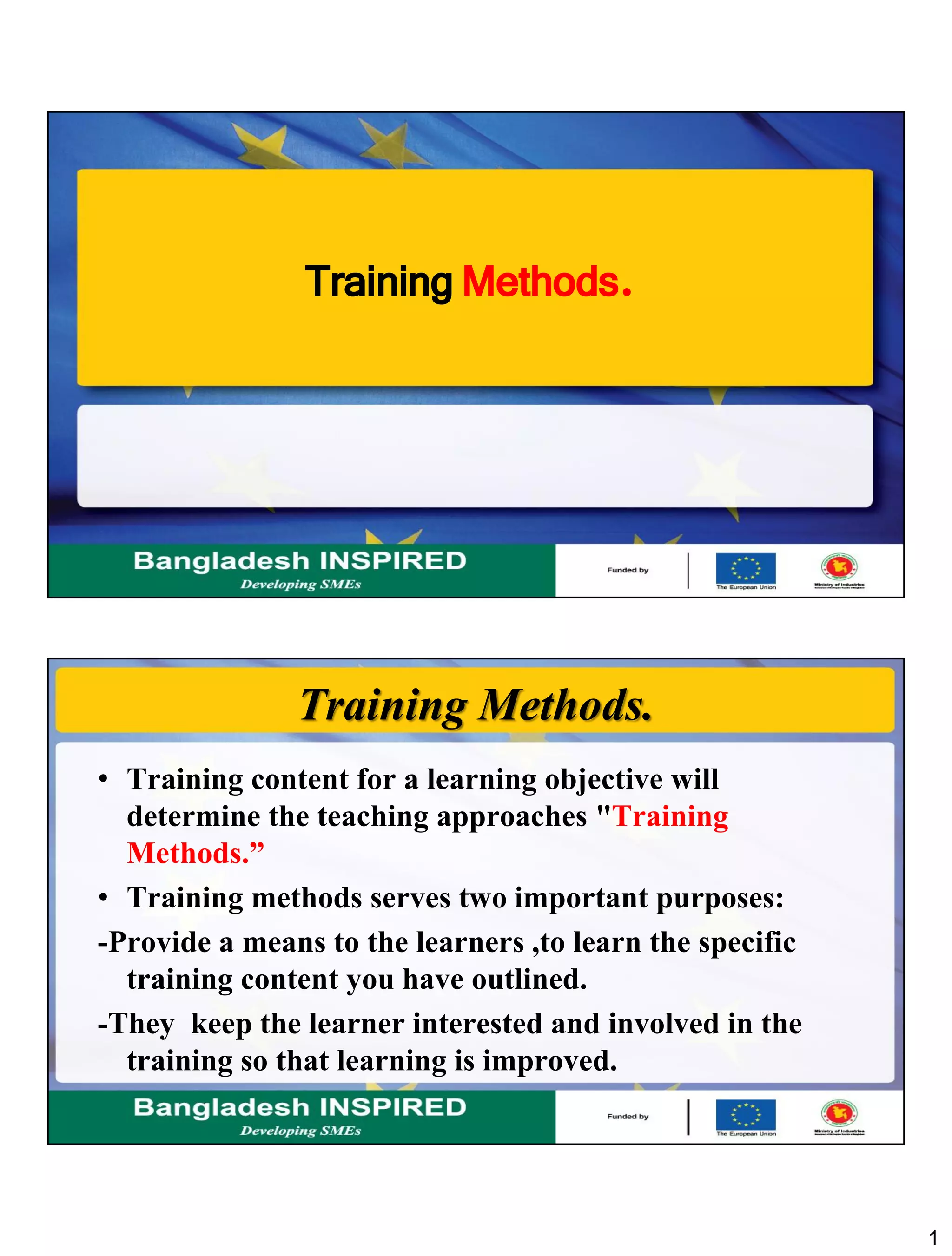 07. training methods | PDF