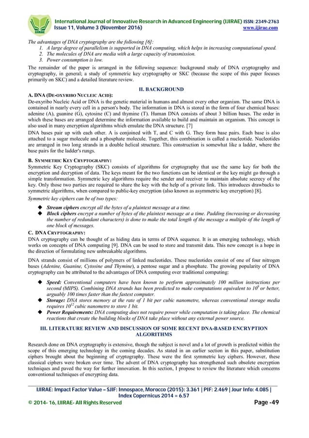 Dna Encryption Algorithms Scope And Challenges In Symmetric Key Cryptography Pdf