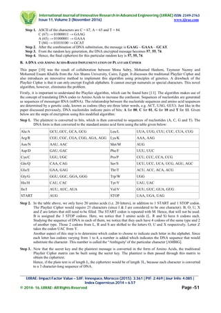 DNA Encryption Algorithms: Scope and Challenges in Symmetric Key Cryptography | PDF ...