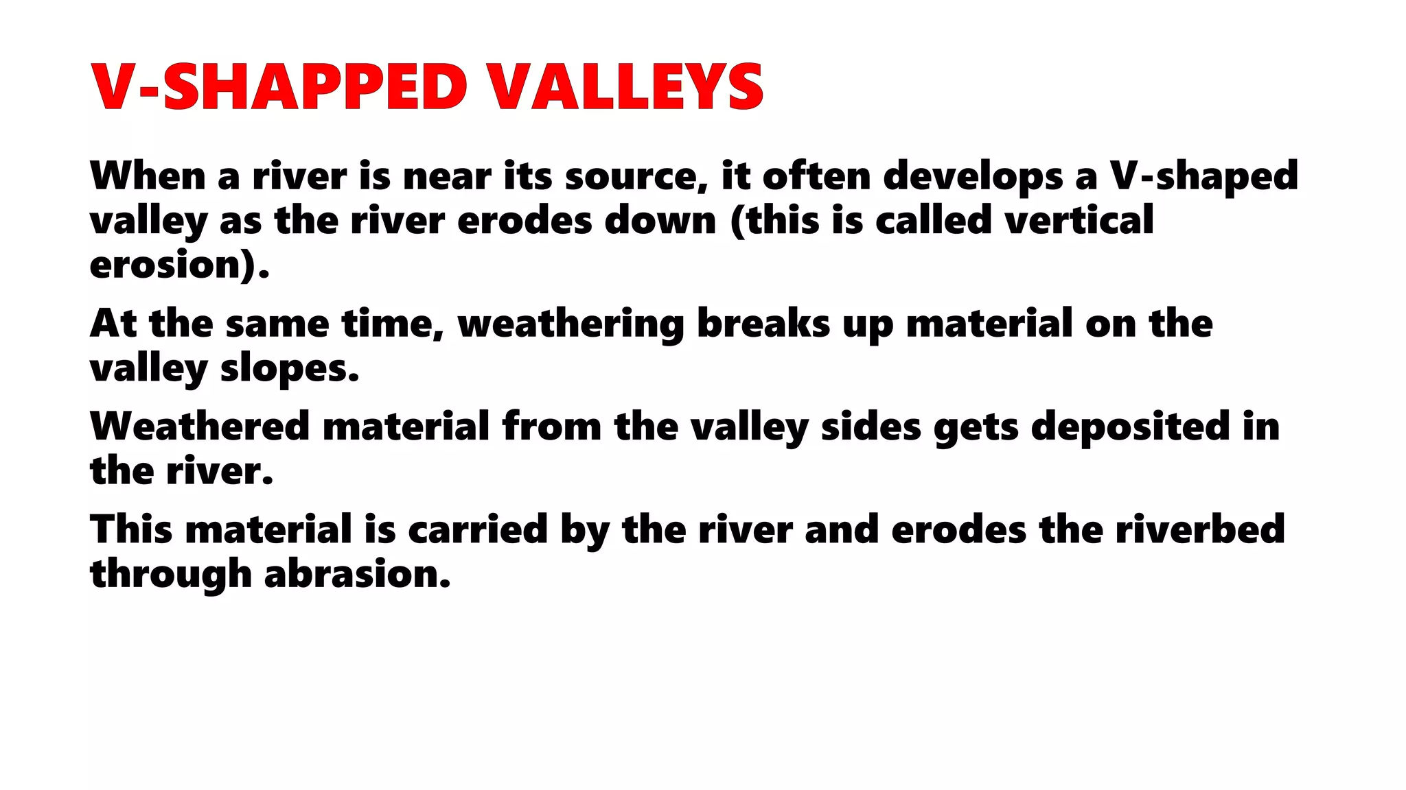 GEOGRAPHY YEAR 10: RIVER LANDFORMS | PPTX