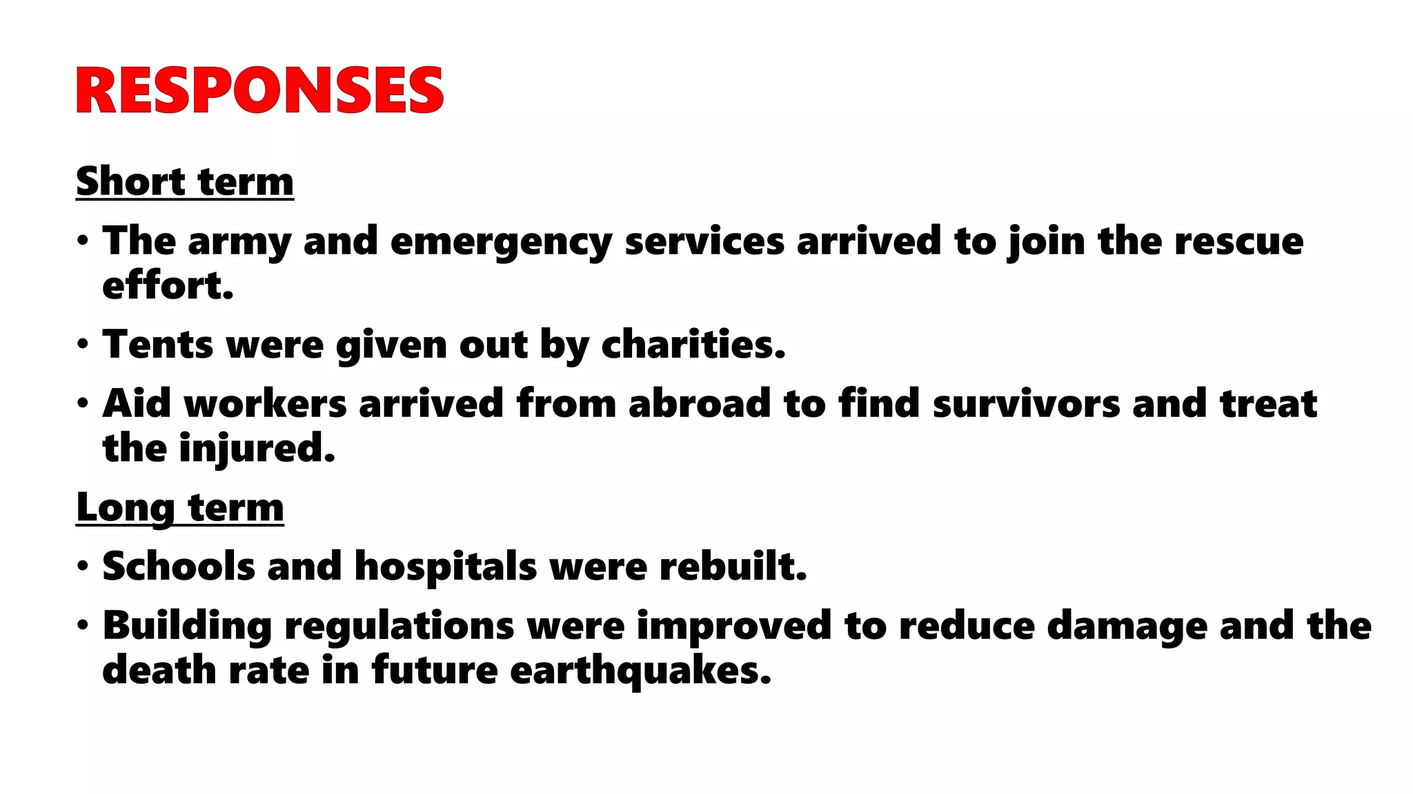 GEOGRAPHY IGCSE: EARTHQUAKES | PPTX