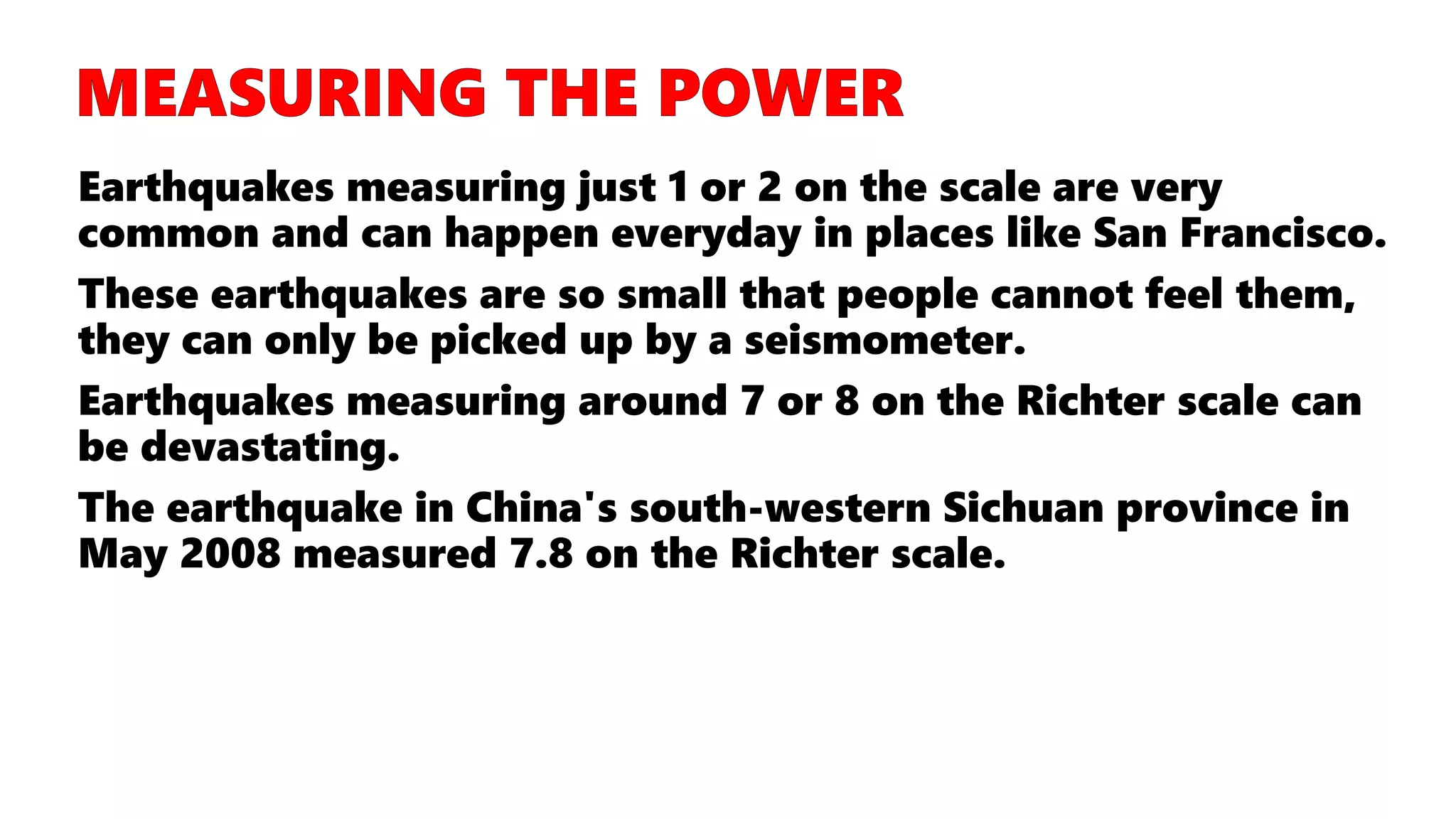GEOGRAPHY IGCSE: EARTHQUAKES | PPTX