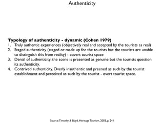 Heritage management - 07. authenticity | PPT
