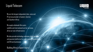 Liquid Telecom pan african digital networks | PDF