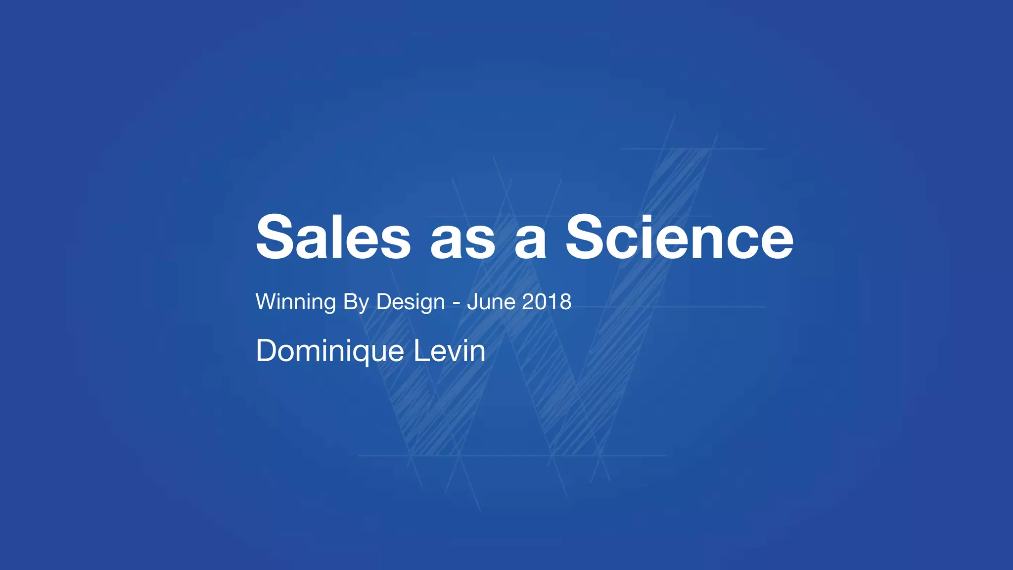Sales as a Science | PPT