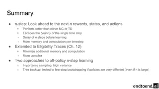 Reinforcement Learning 7. n-step Bootstrapping | PDF