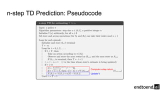 Reinforcement Learning 7. n-step Bootstrapping | PDF