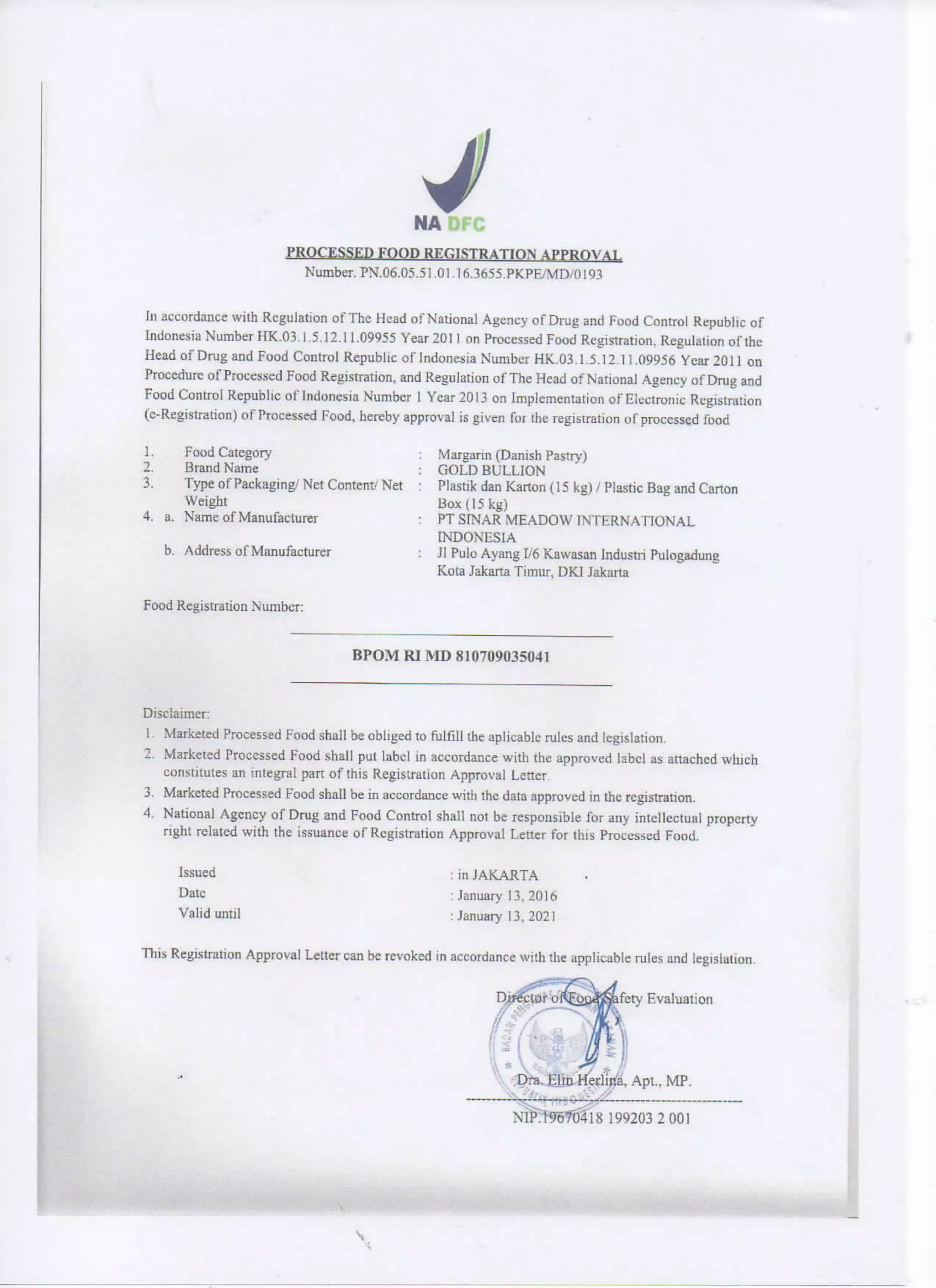 07. spesifikasi bahan baku tertentu 04. margarine | PDF