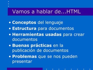 Introducción al HTML | PPT