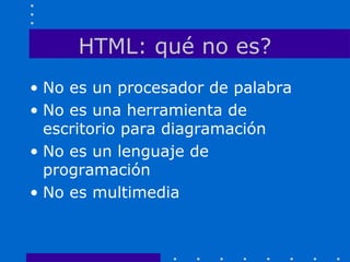 Introducción al HTML | PPT