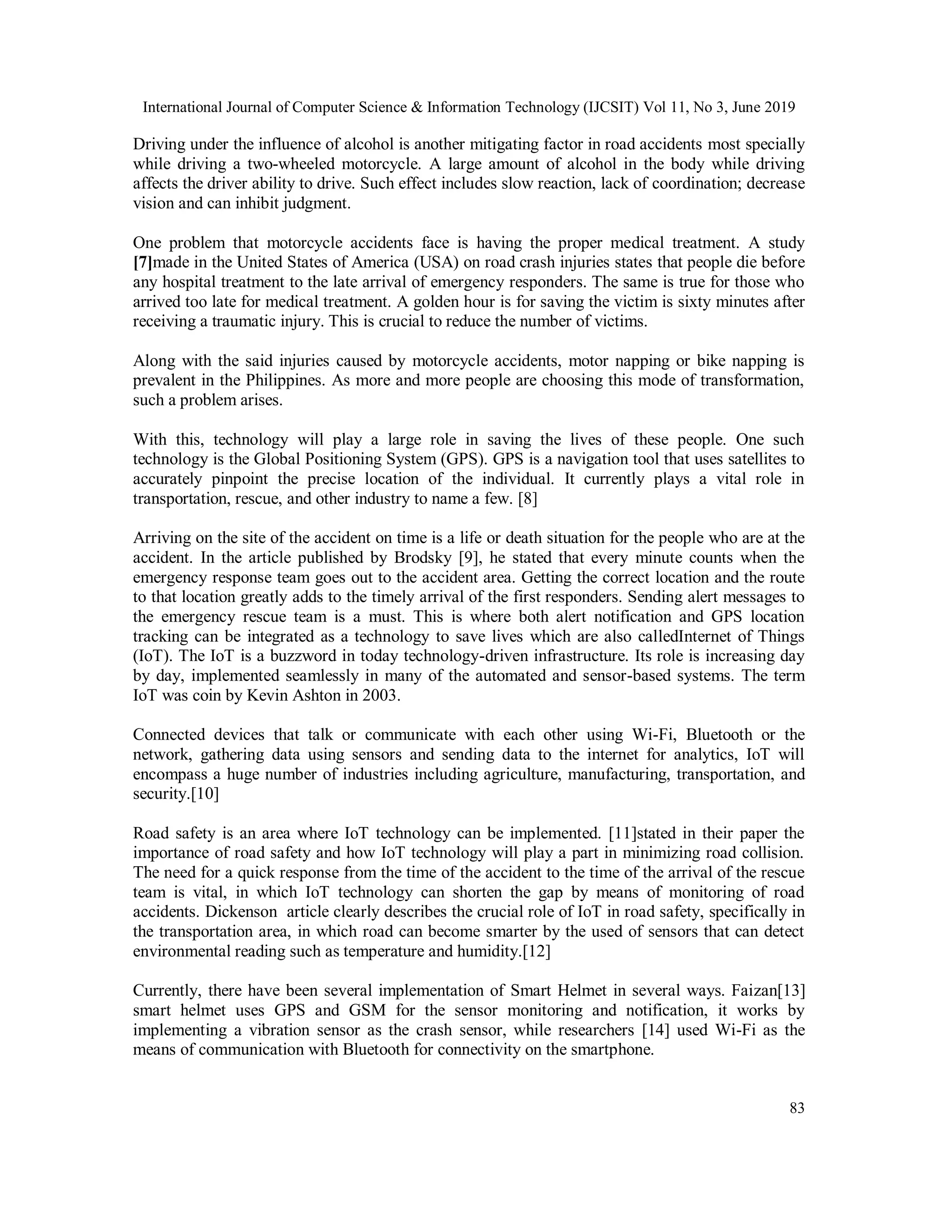 Smart Motorcycle Helmet Real Time Crash Detection With Emergency Notification Tracker And Anti