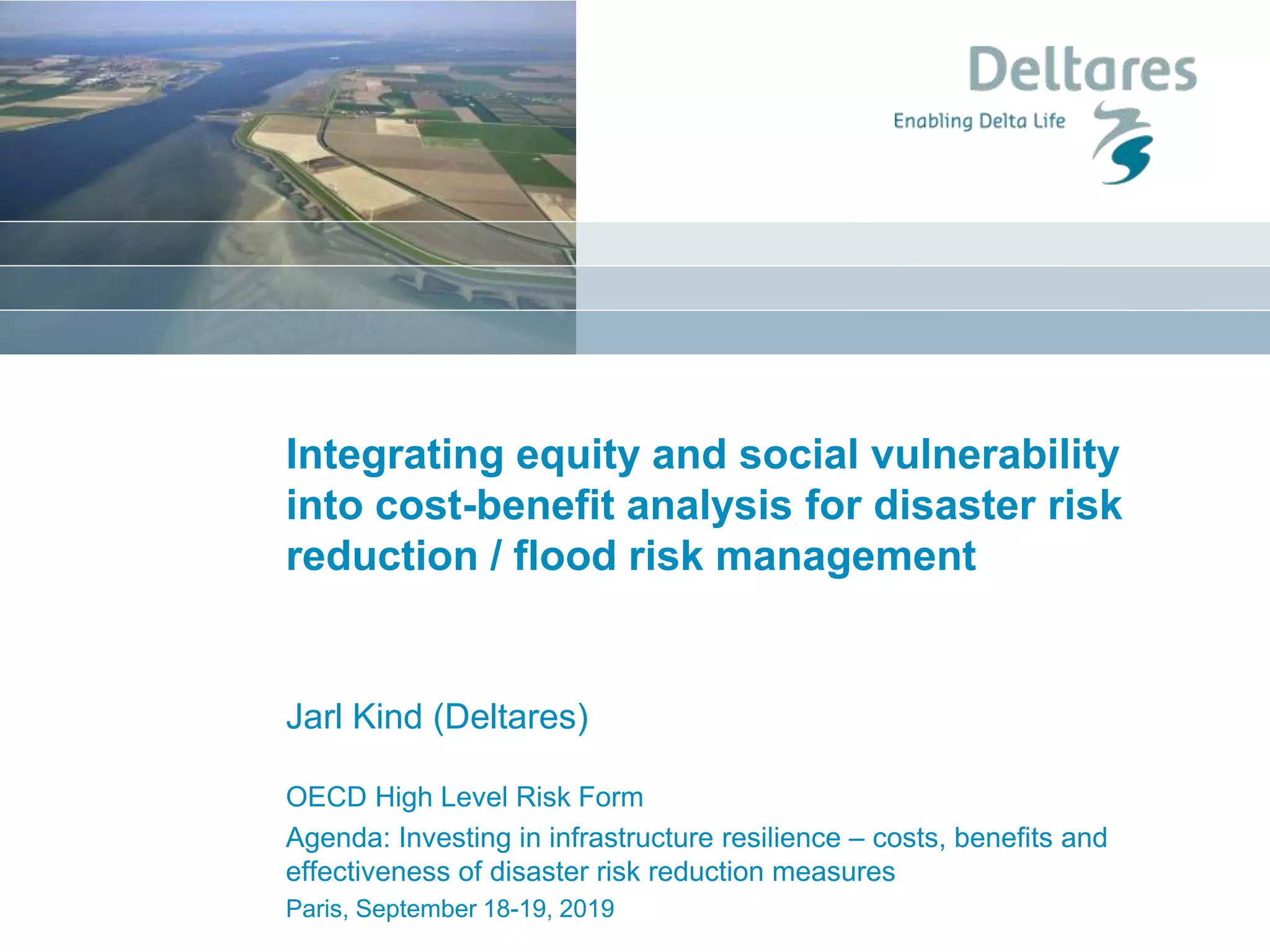 Integrating equity and social vulnerability into cost-benefit analysis ... Integrating equity and social vulnerability into cost-benefit analysis ...