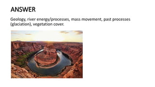 REVISION AS CAMBRIDGE GEOGRAPHY: RIVERS - CROSS PROFILE OF A RIVER ...