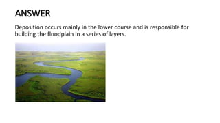 REVISION AS CAMBRIDGE GEOGRAPHY: RIVERS - CROSS PROFILE OF A RIVER ...