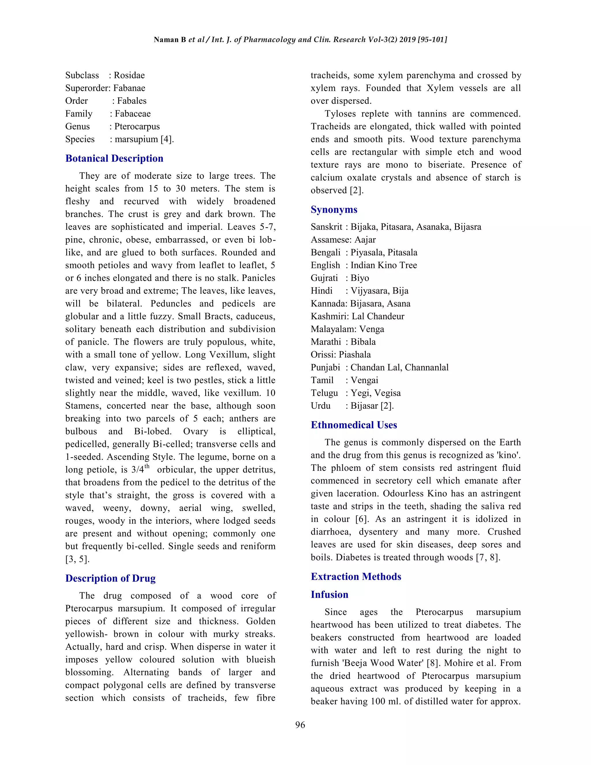 A review article: a surpass effect of pterocarpus marsupium on peptic ...