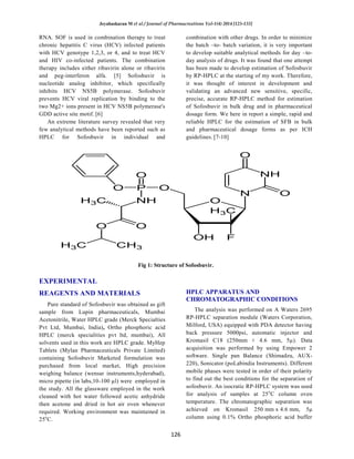 A new RP-HPLC method development and validation of Sofosbuvir in bulk and pharmaceutical dosage ...