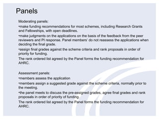 07.1 How to make Successful AHRC Grant Bids | PPT