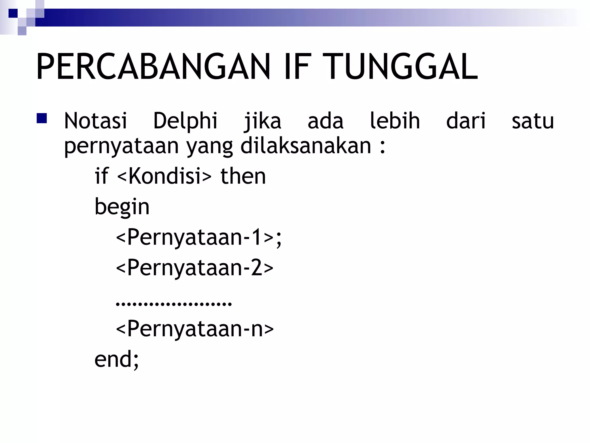 Struktur Dasar Algoritma | PPT