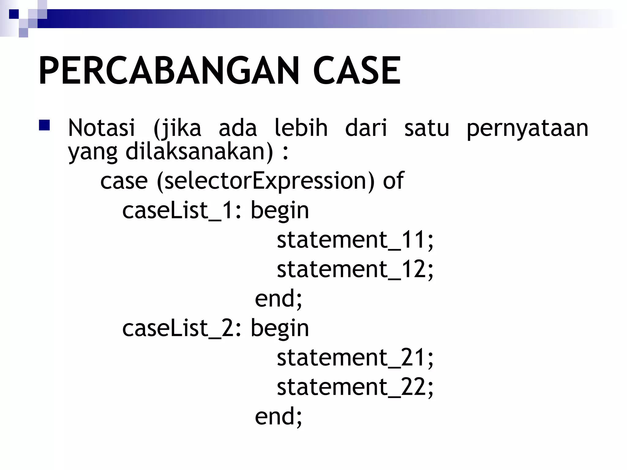 Struktur Dasar Algoritma | PPT