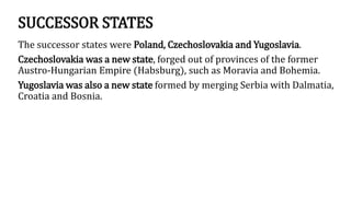 HISTORY IGCSE CONTENT - 20TH CENTURY OPTION - FAIRNESS OF THE TREATIES ...